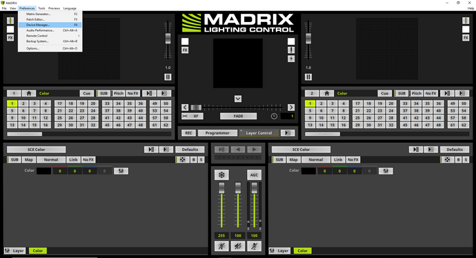 Assign DMX Universes