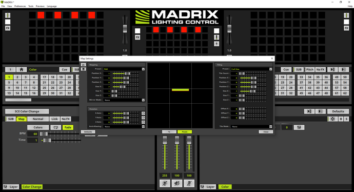 Layer Mapping With Fixture Groups