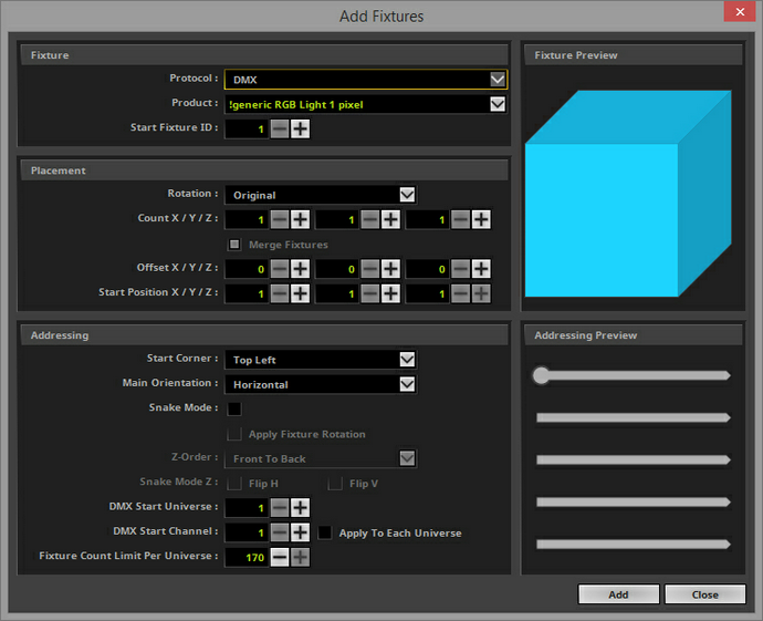 2D Patch With The Patch Editor For DMX Output