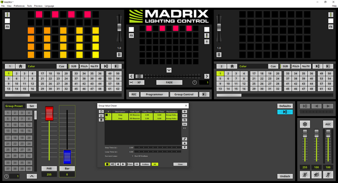 Group Control Using Group Value Chaser